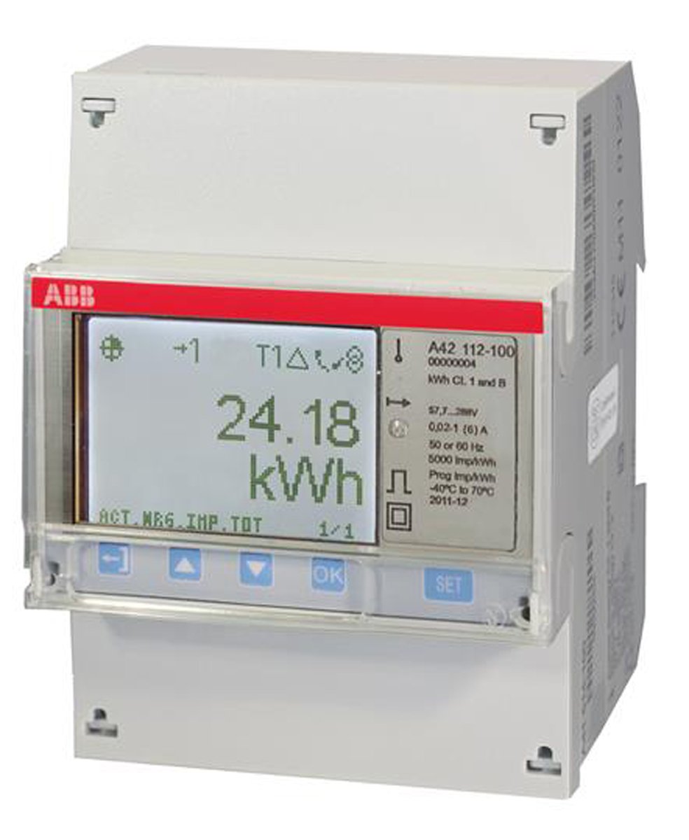 ABB ABB 1 Phase LCD Energy Meter, Type Transformer Connected
